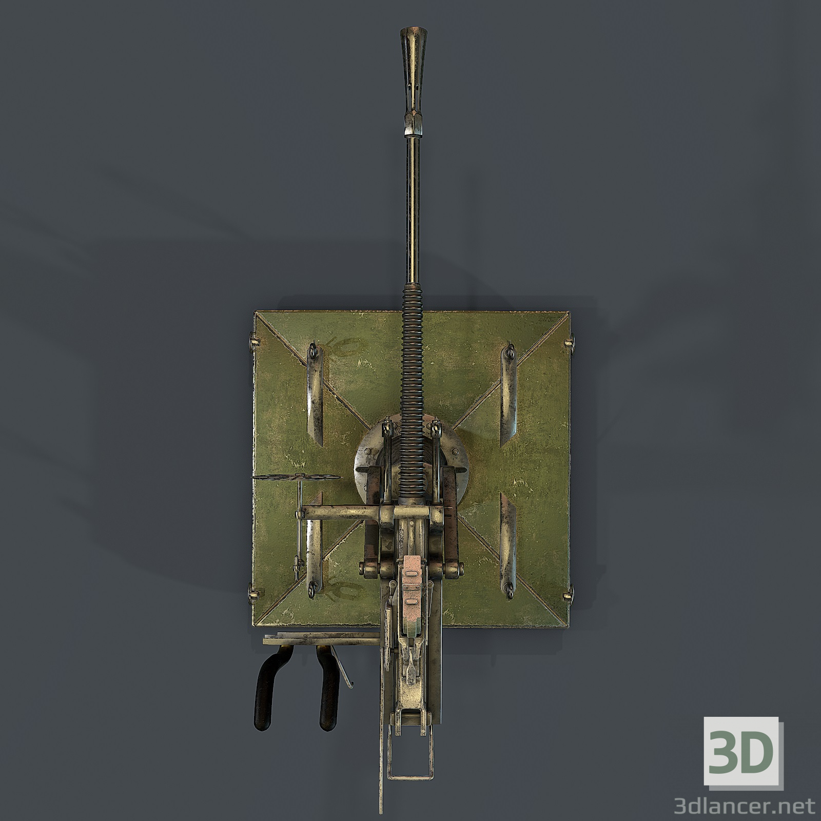 3d model Machine gun turret 3d model | 41351 | 3dlancer.net