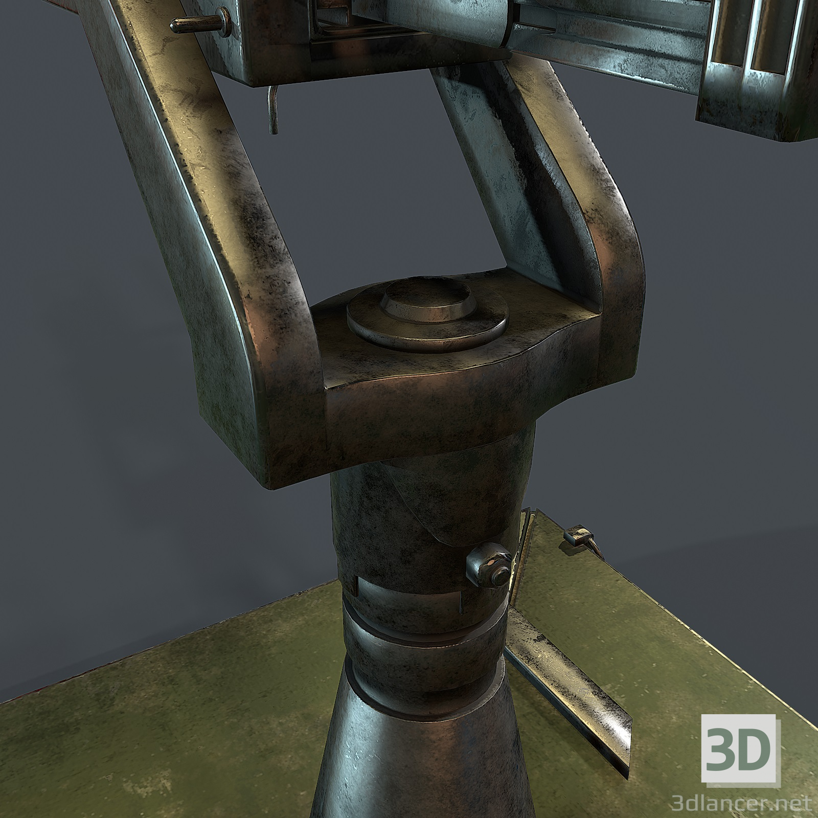 3d model Machine gun turret 3d model | 41351 | 3dlancer.net