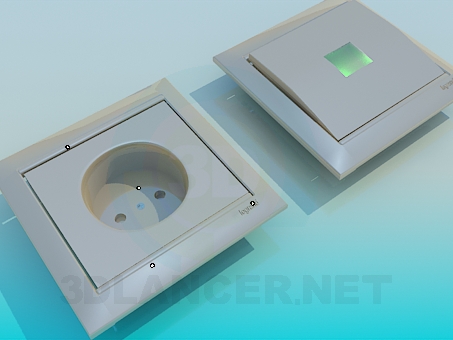3d model Sockets and switches | 1592 | 3dlancer.net